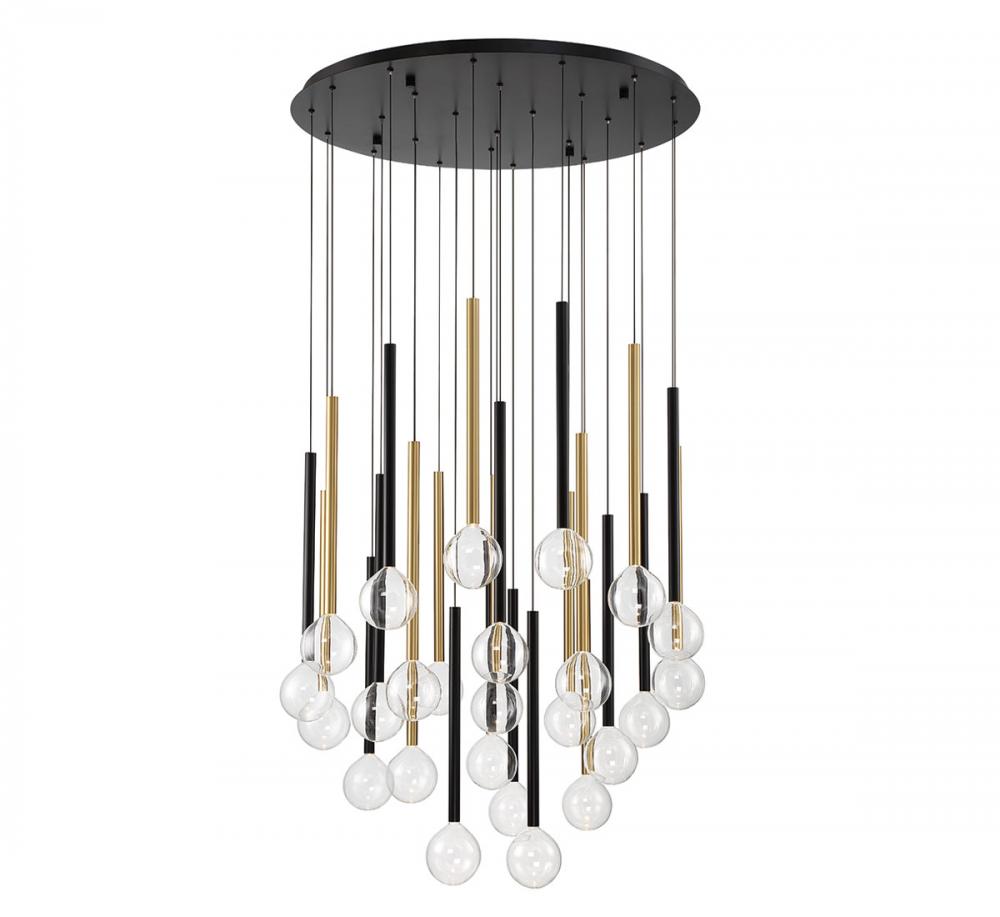 Positano, 25 Light Round LED Chandelier, Mixed : 10146-023 | LBU Lighting