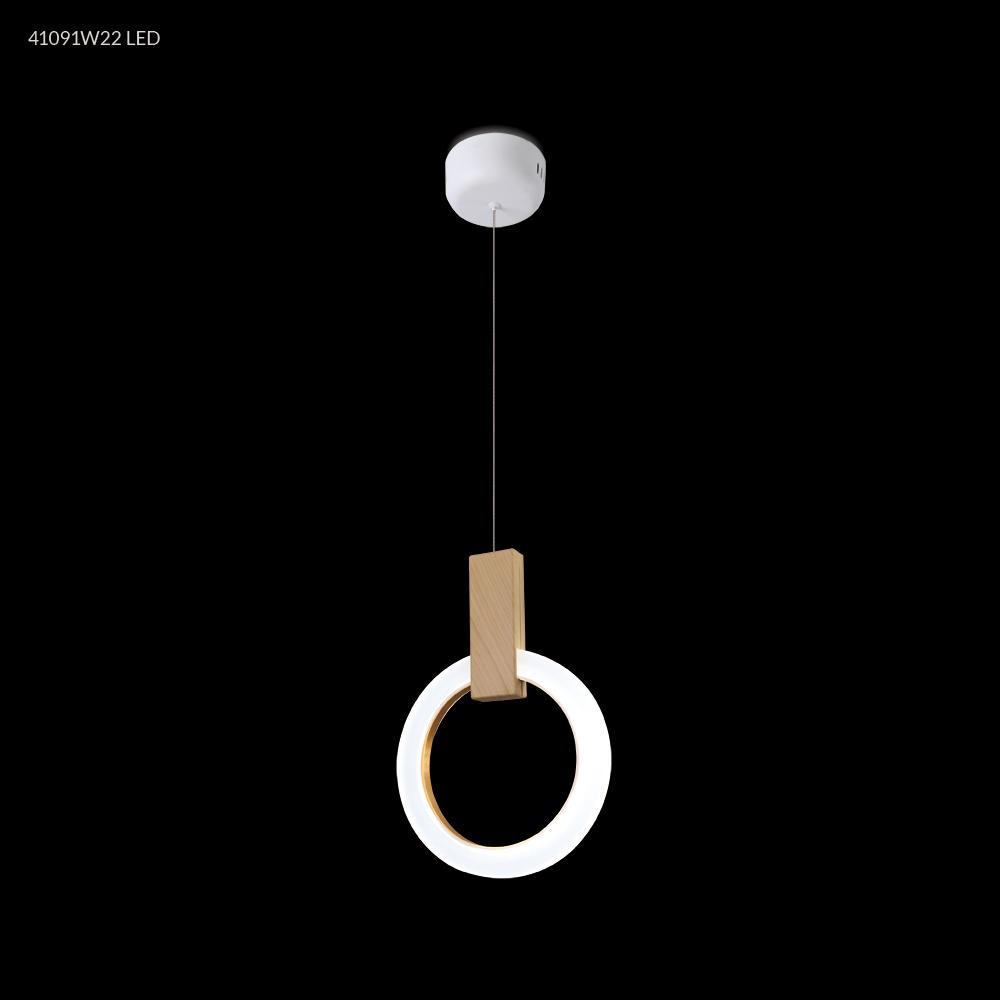 LED Acrylic Chandelier : 41091W22LED | LBU Lighting