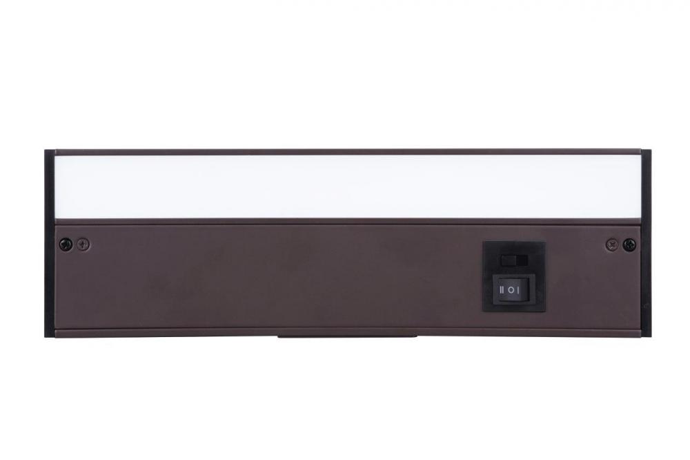 12" Under Cabinet LED Light Bar in Bronze (3-in-1 Adjustable Color ...