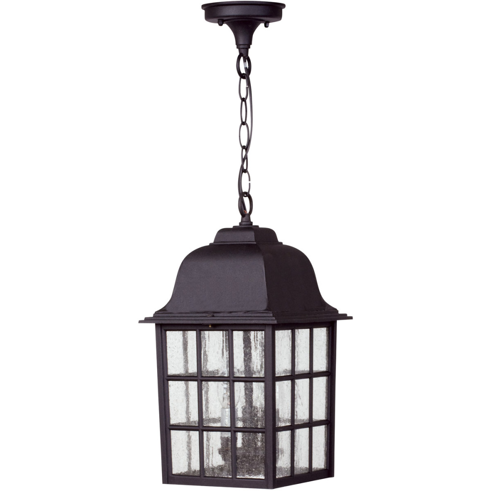 Grid Cage 3 Light Outdoor Pendant in Textured Black : Z571-TB | LBU ...