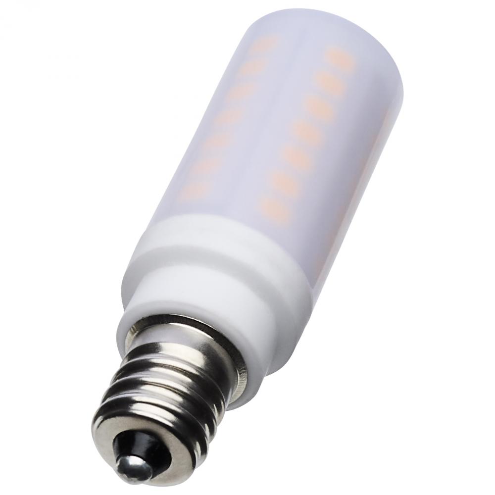 5 Watt T6 LED; Frost Finish; E12 Base; 5000K; 120 Volt : S12345 | LBU ...