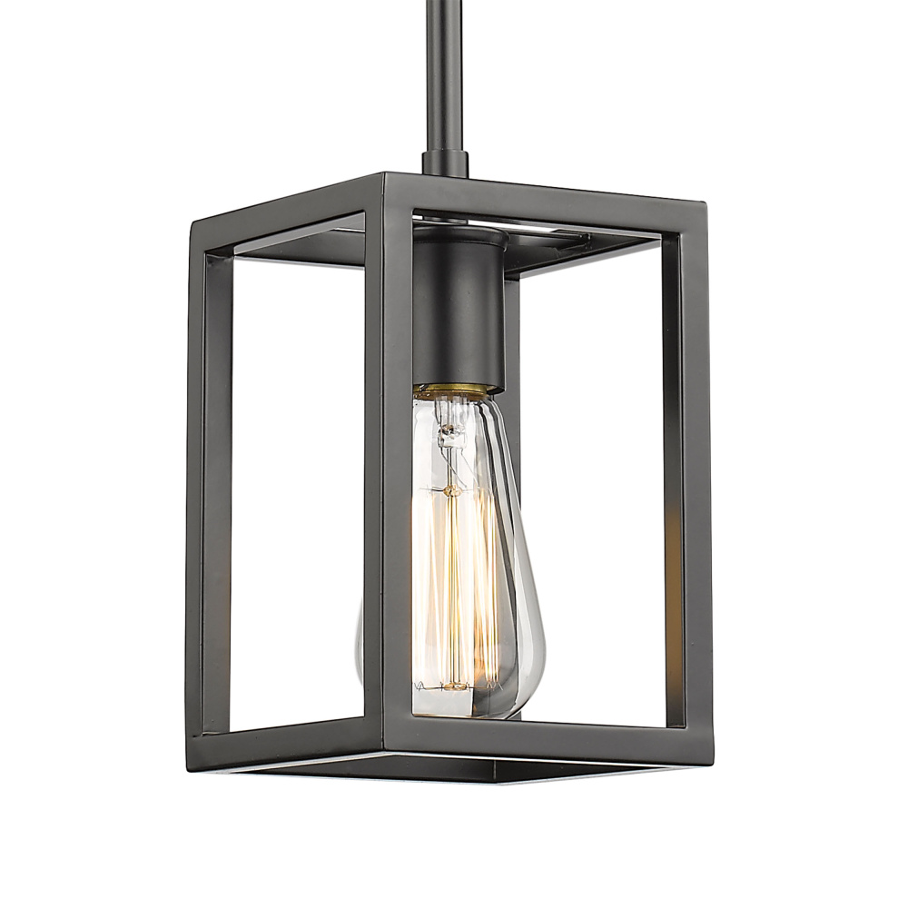 Golden Lighting Wesson 1-light Pendant in Matte Black : 2072-M1L BLK ...