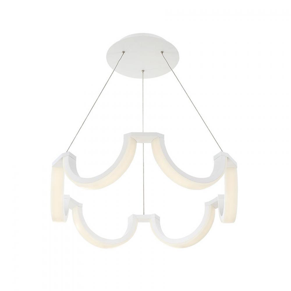 Marin Chandelier Light : PD-20829-WT | LBU Lighting