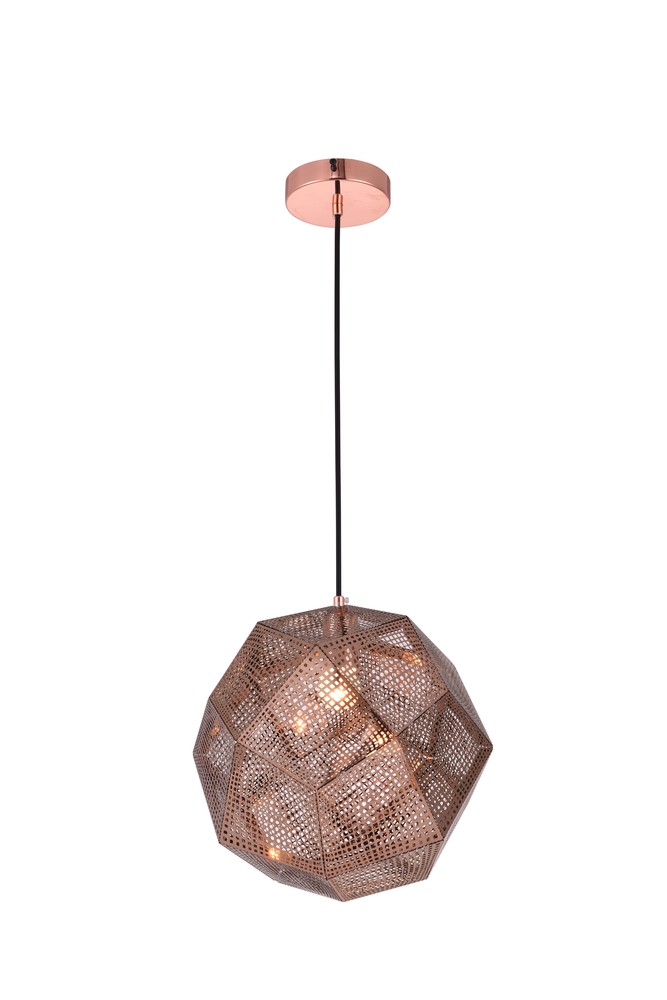 Kronos 1 Light Copper Pendant : PD2052 | LBU Lighting