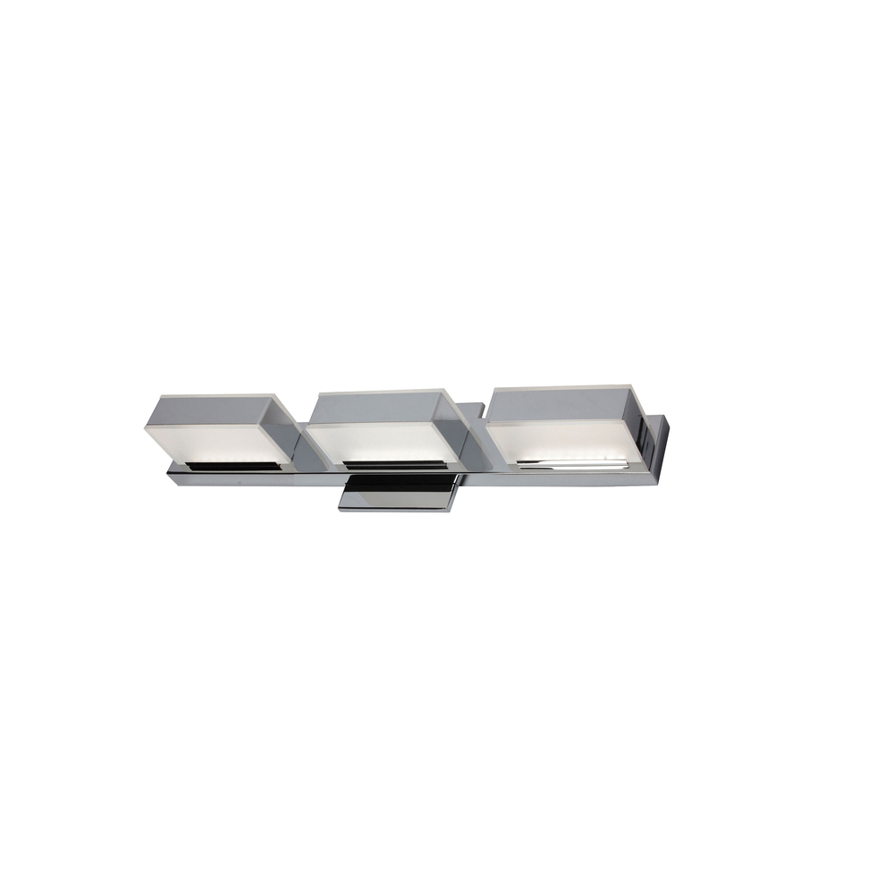 15W Wall Vanity, Polished Chrome Finish : VLD-215-3W-PC | LBU Lighting